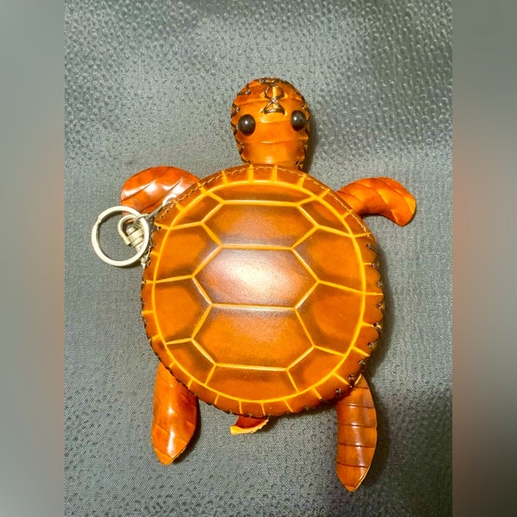 Handmade | Bags | New Handmade Leather Sea Turtle Coin Pursecoin Wallet ...